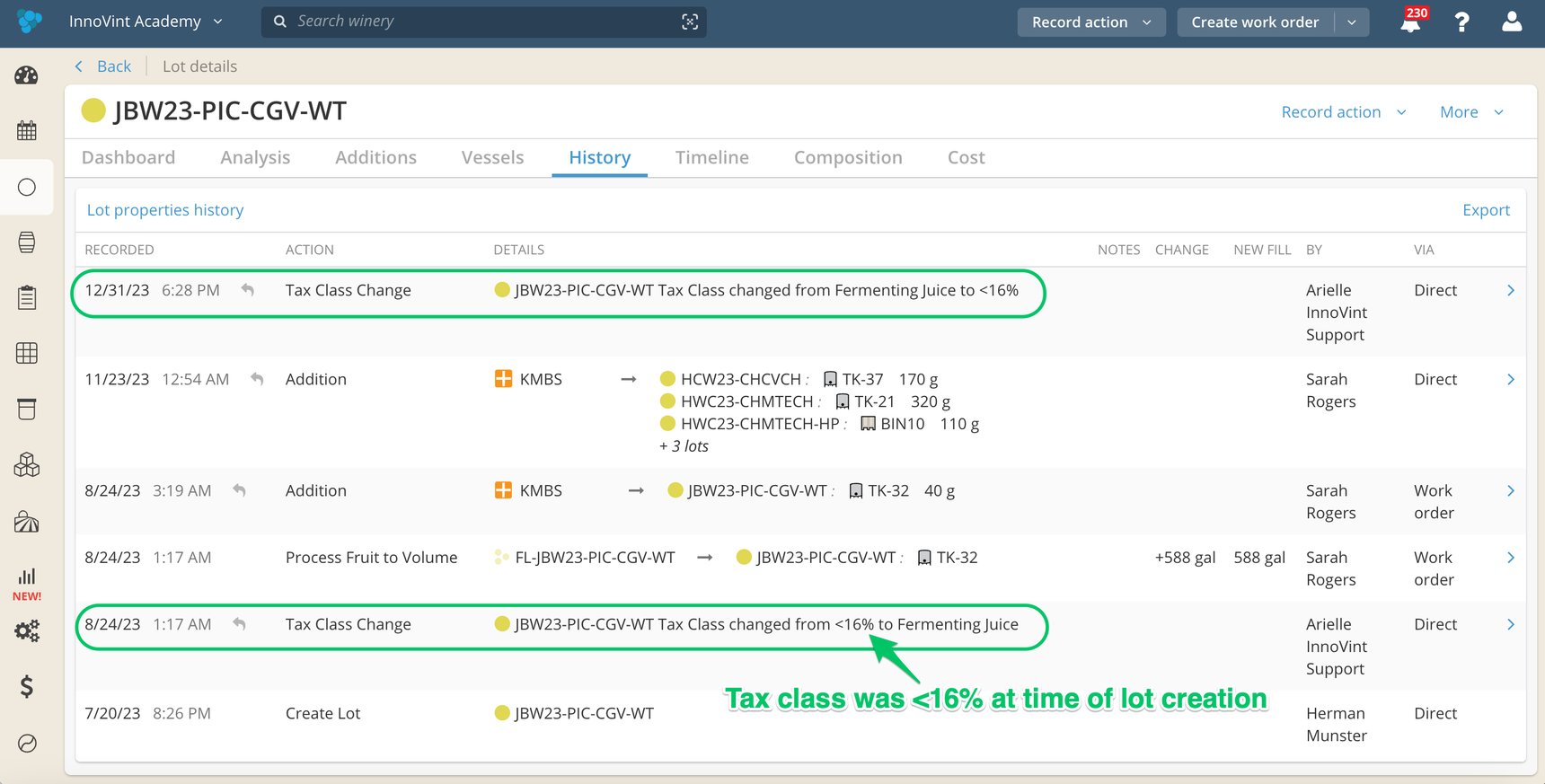 The TTB 5120.17: Getting to know your InnoVint-Generated TTB Report