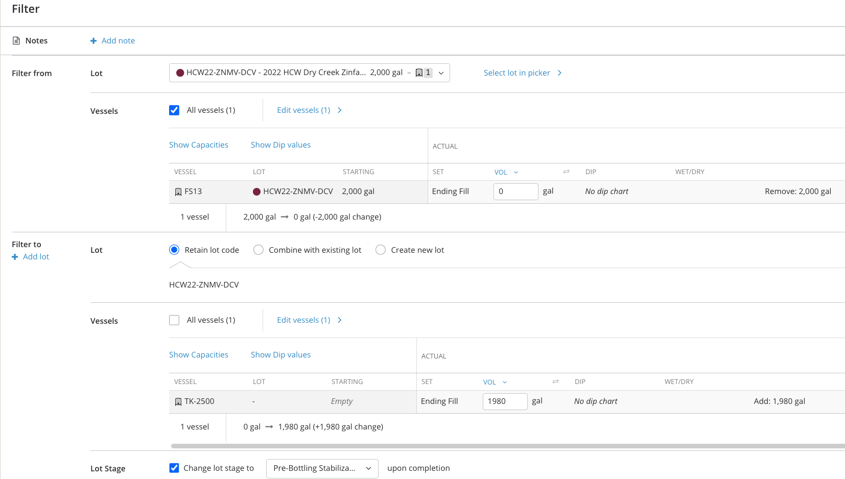 How to Record Filtration (the Filter Action)